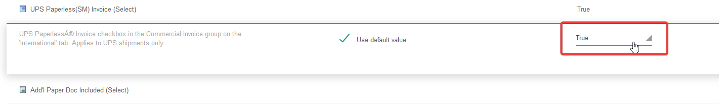 How to enable UPS Paperless Invoice. (Web Client)